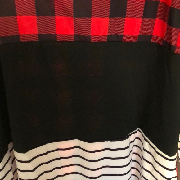Tops | Buffalo Check Tunic Red Black White | Poshmark